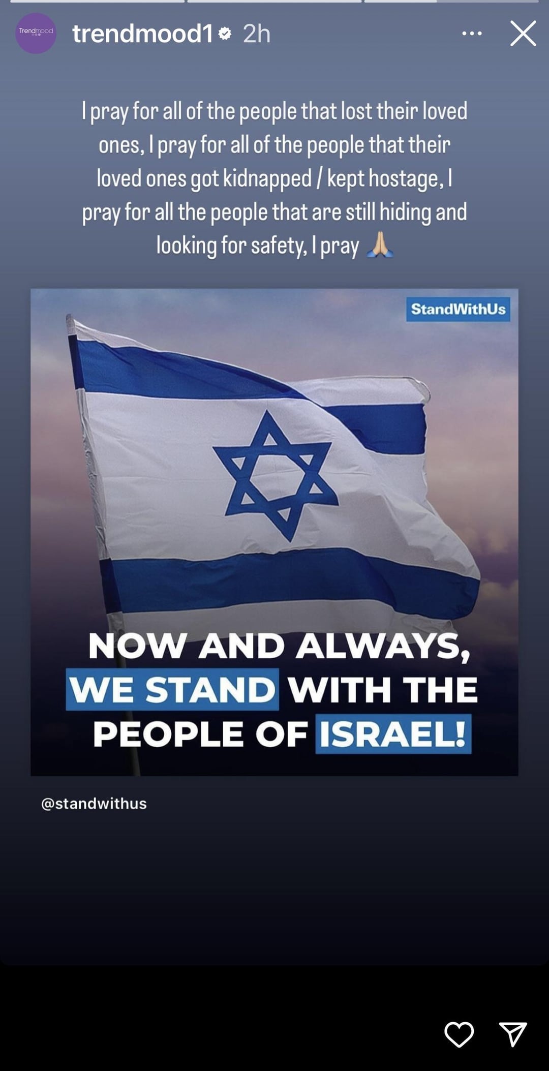 Trend Mood 1 posts support for Israel, shares Gal Gadot’s pro Israel ...