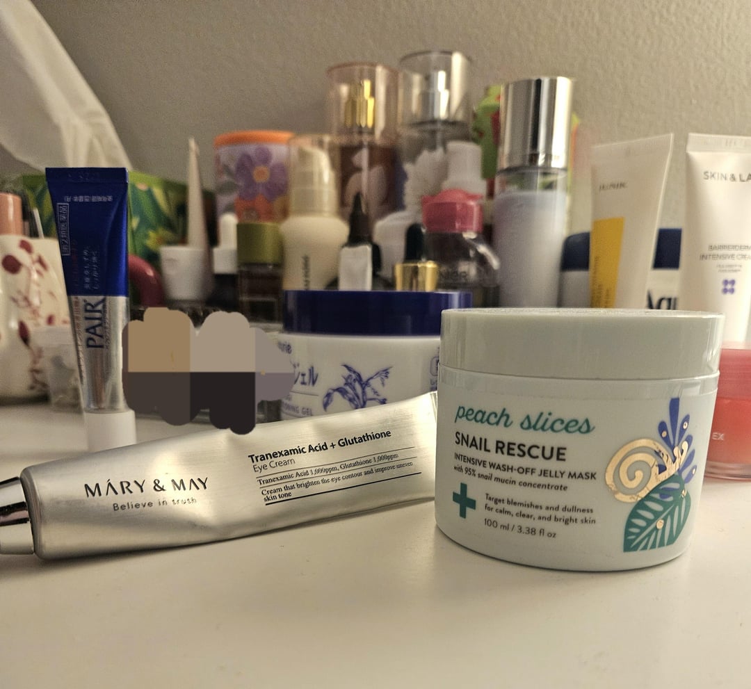 Peach Slices Snail Rescue Intensive Wash off Jelly Mask and Mary & May ...