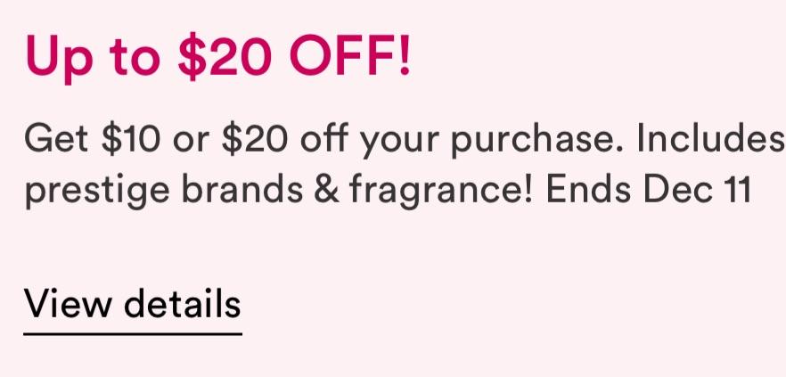 Ulta: $10 off $40 with code CHEER23, $20 off $100 with code JOY23 ...