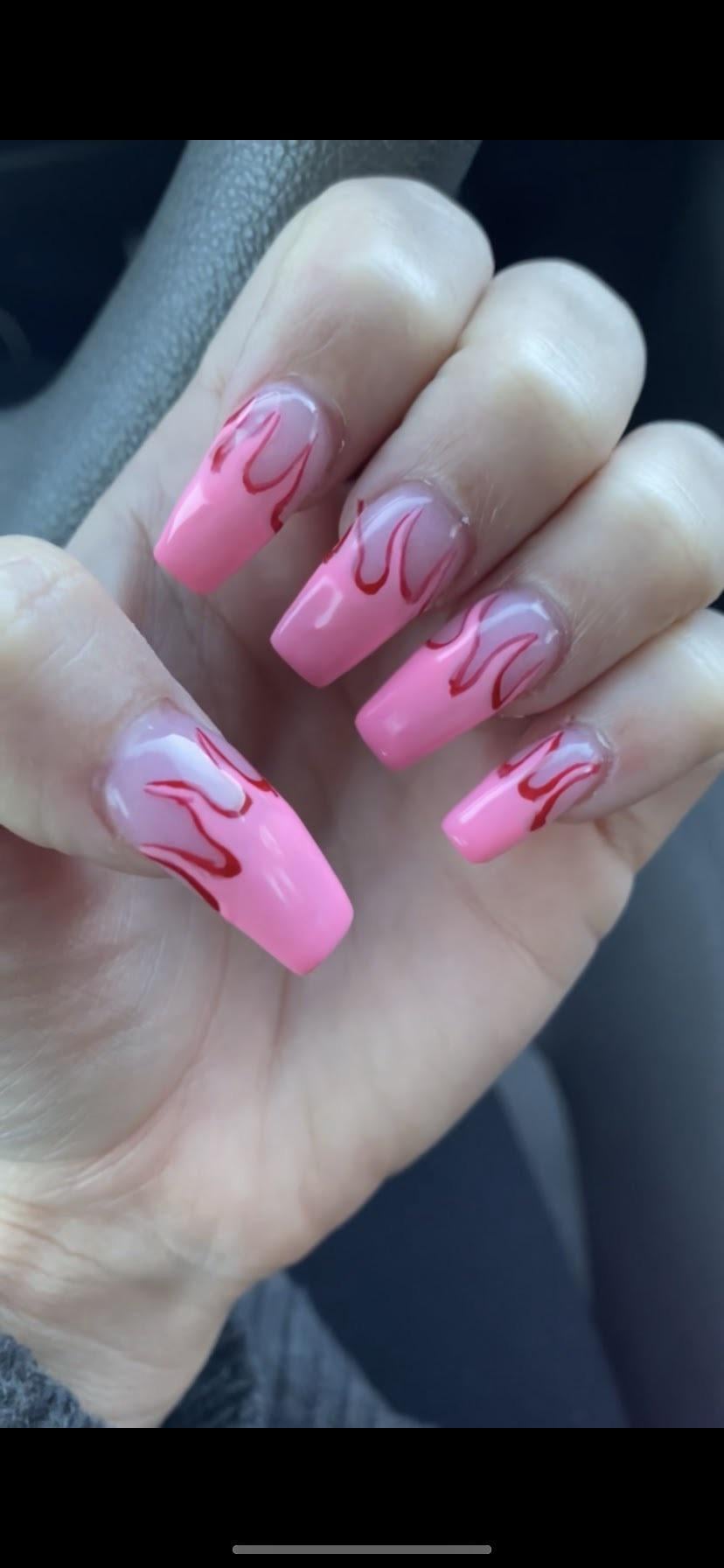 Commemorating the worst nails my sister ever got done. She paid like ...