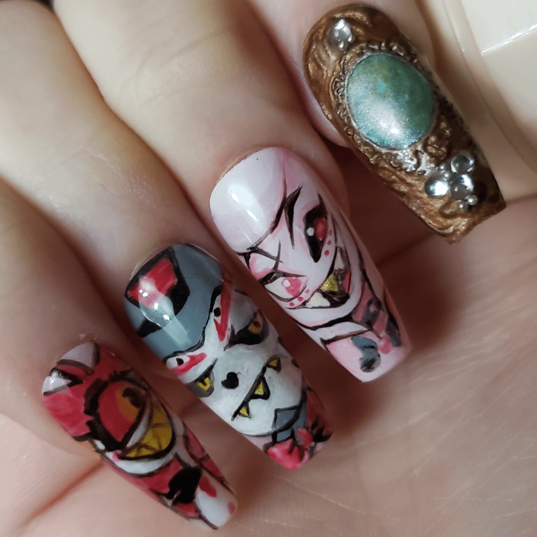HAZBIN HOTEL nails – COSMESTIC.COM ~ Beauty, Makup, and Cosmetics