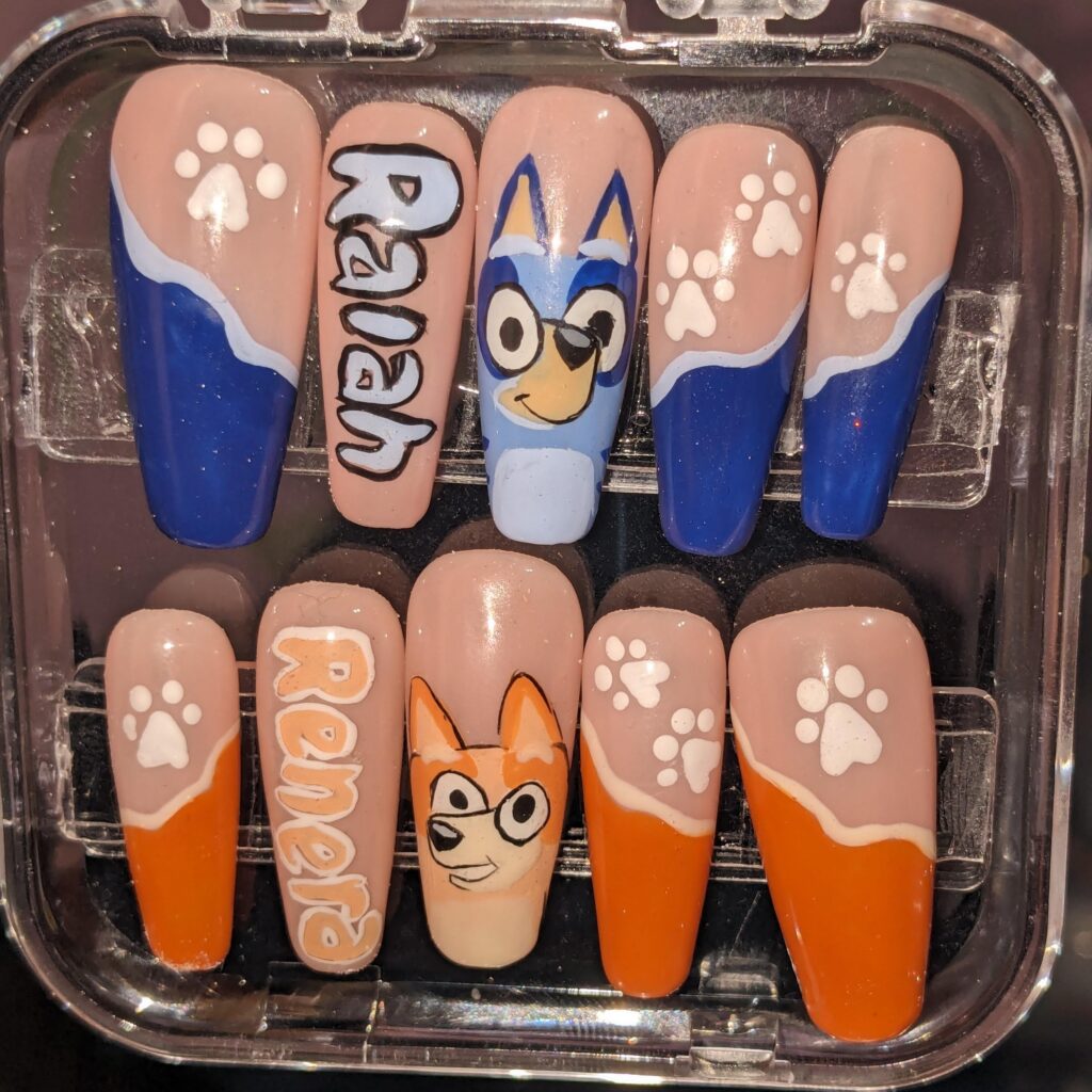 First ever character set! Bluey nails! - COSMESTIC.COM ~ Beauty, Makup ...