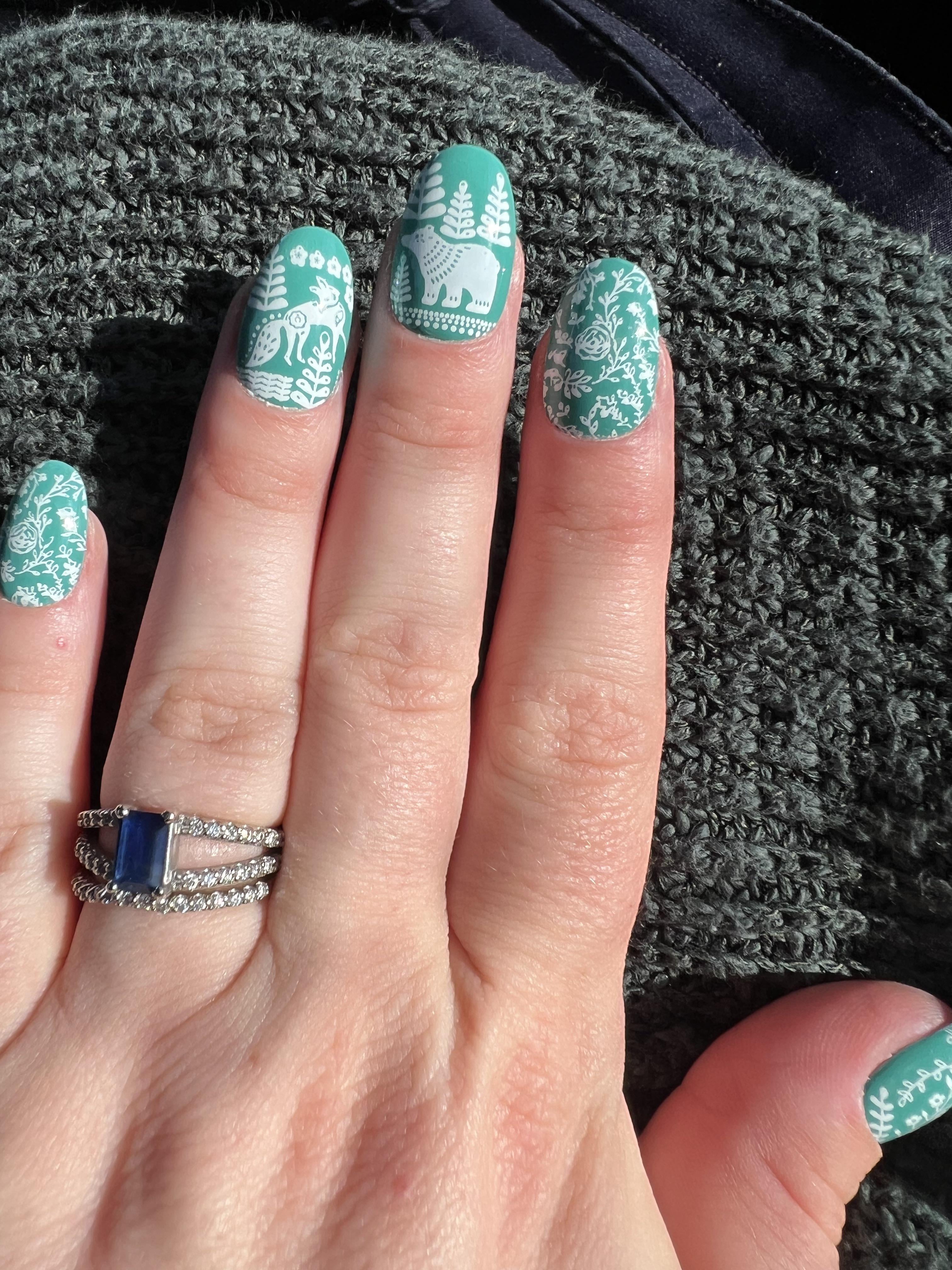 Nordic inspired nails for a trip to Iceland! - COSMESTIC.COM ~ Beauty ...