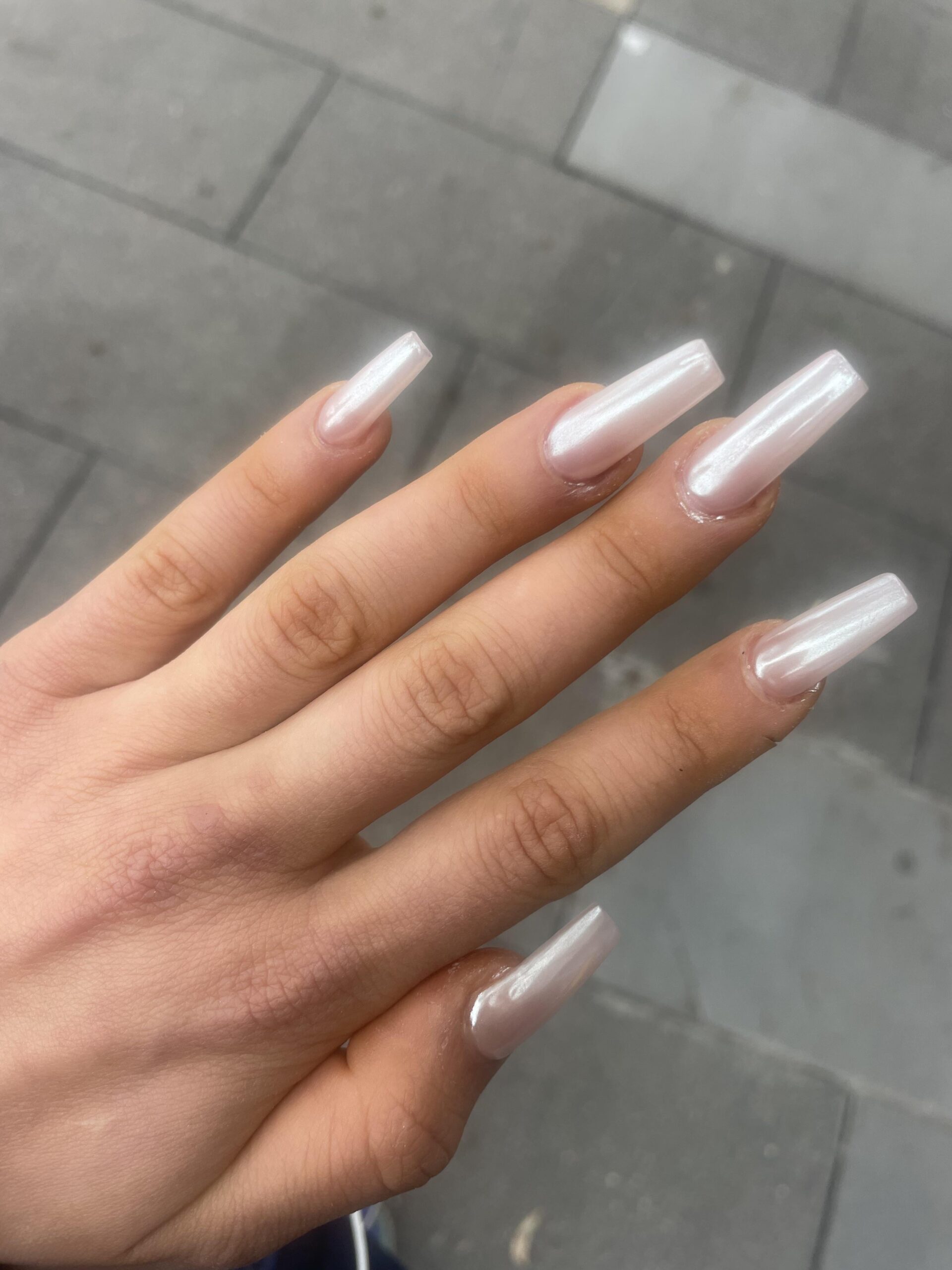 New set of very long chrome acrylics, how do they look? – COSMESTIC.COM ...
