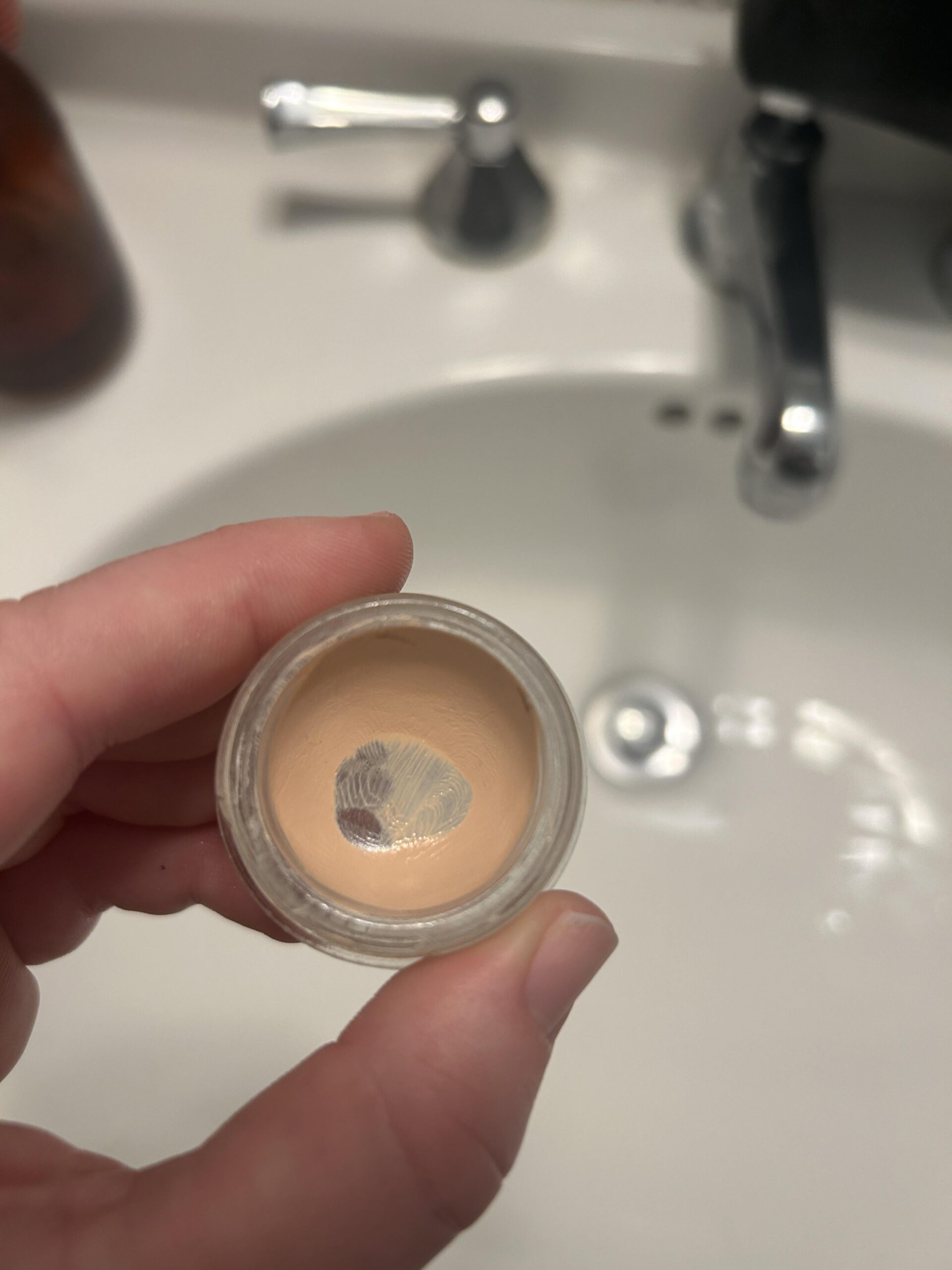 Glossier stretch concealer in G12. Only have one pot left of the old ...