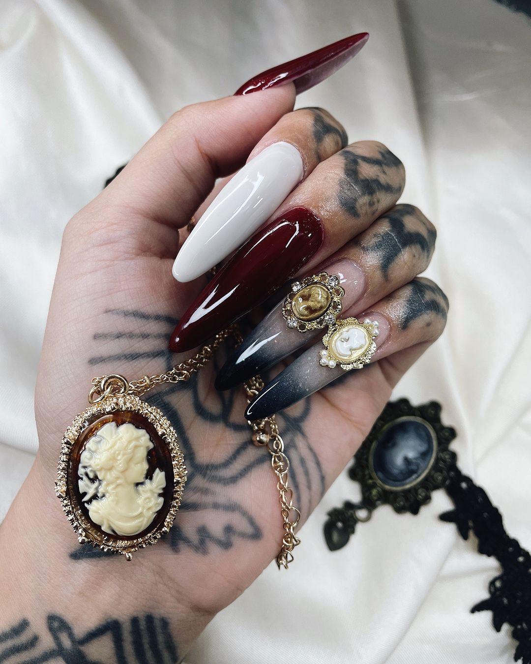 My favorite nail design so far! Victorian-inspired! – COSMESTIC.COM ...