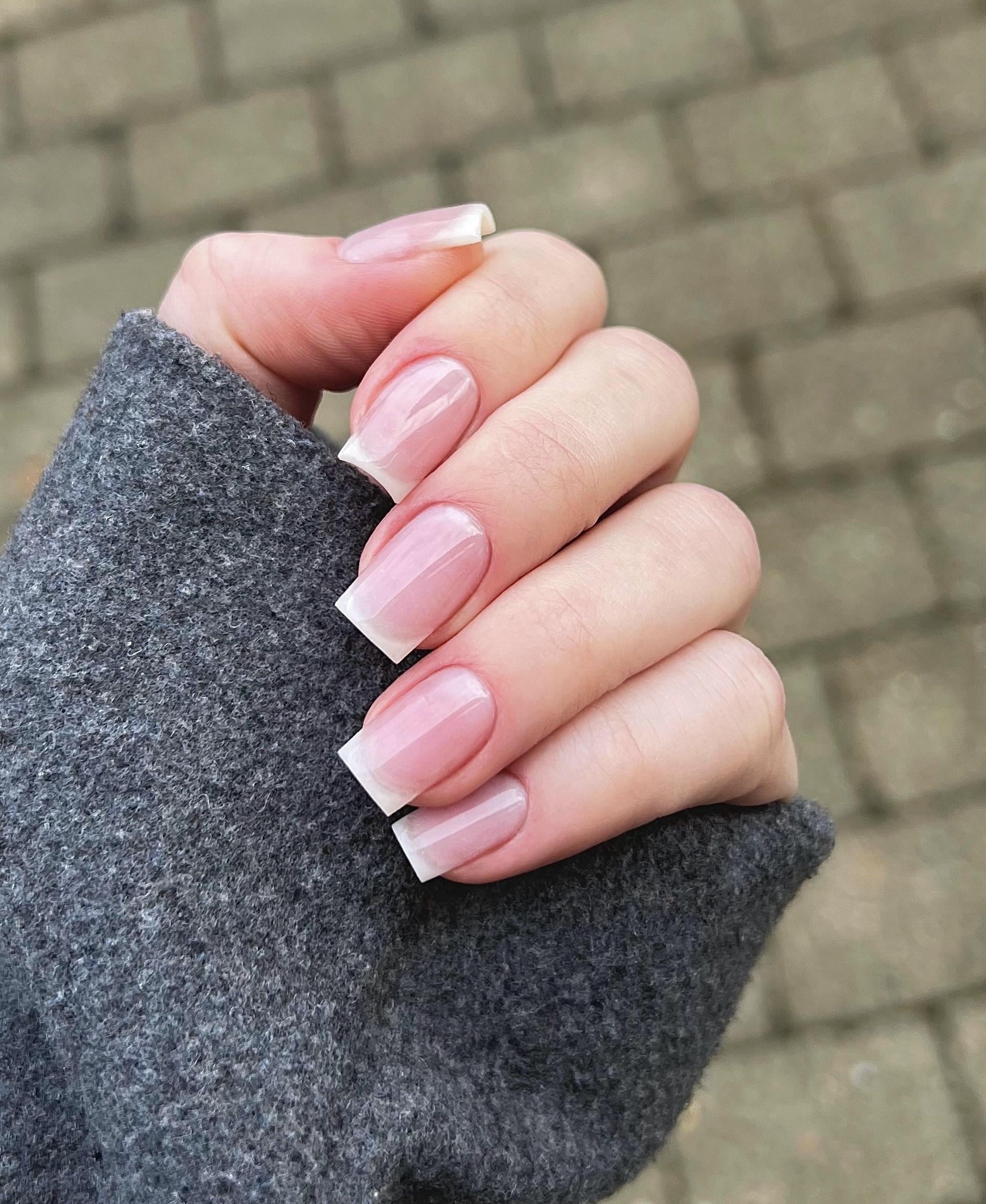 My natural nails with a thin layer of clear gel – COSMESTIC.COM ...