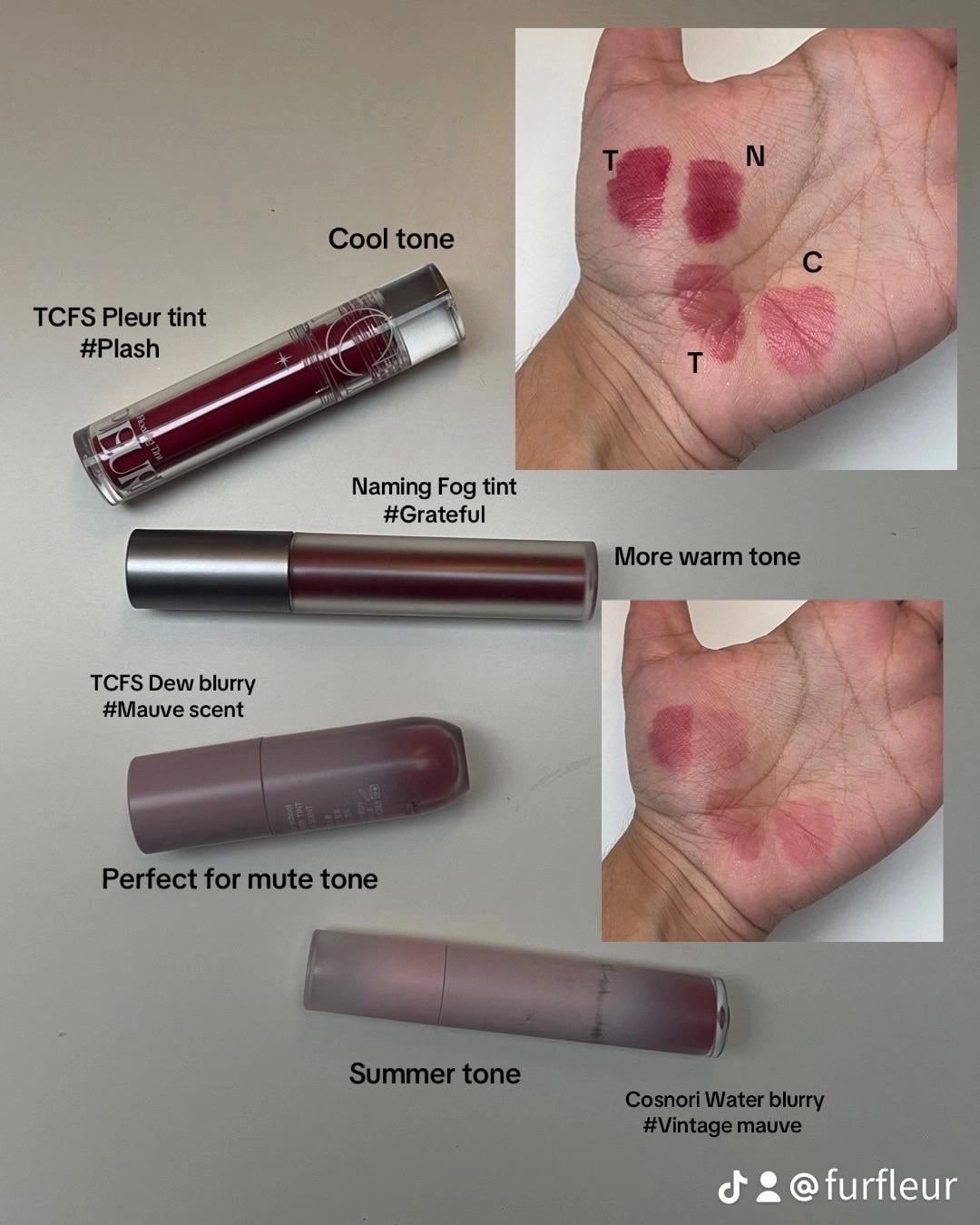 Lip tints swatches – COSMESTIC.COM ~ Beauty, Makup, and Cosmetics