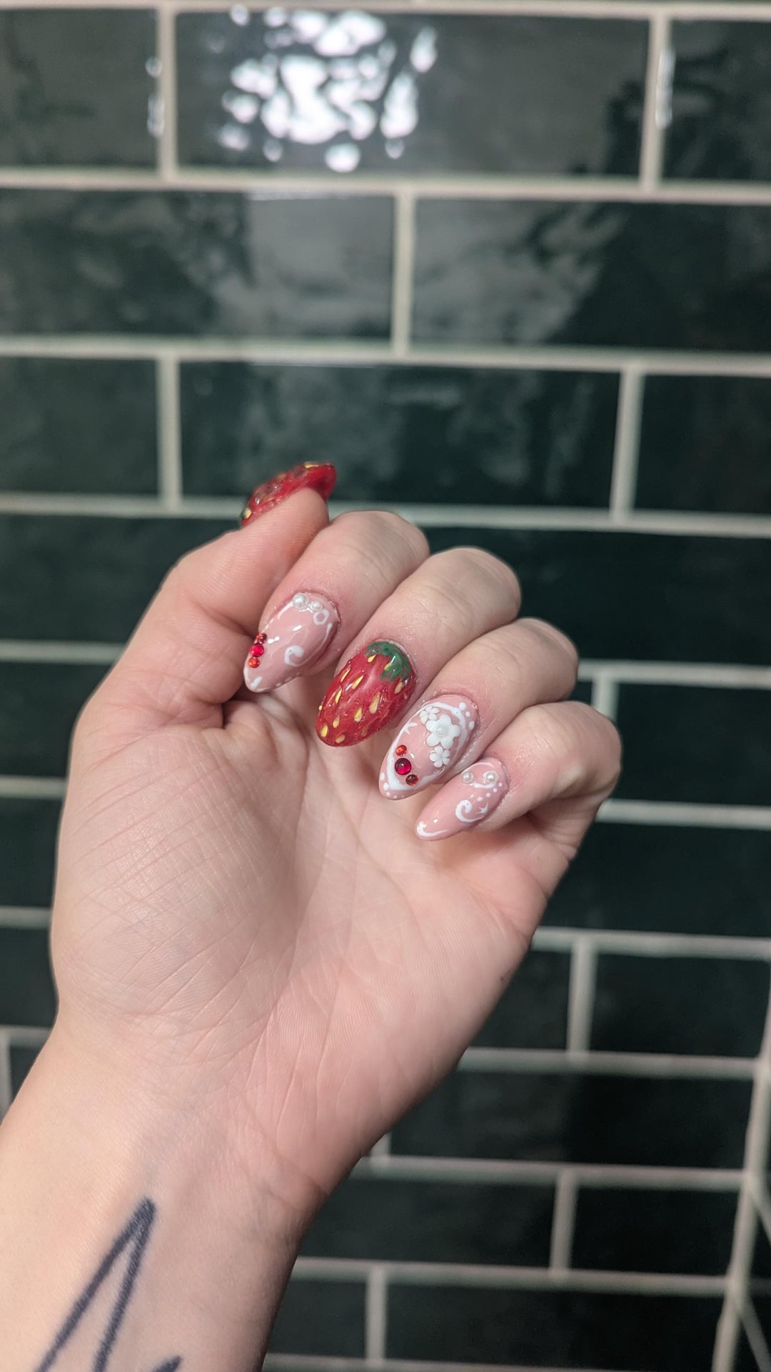 Strawberry shortcake nails! – COSMESTIC.COM ~ Beauty, Makup, and Cosmetics