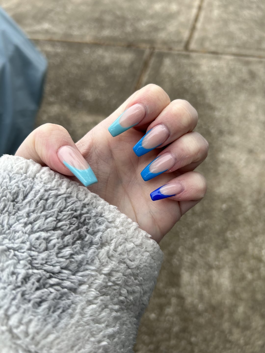 My nails grew out and were getting too long so I fixed them up a bit ...