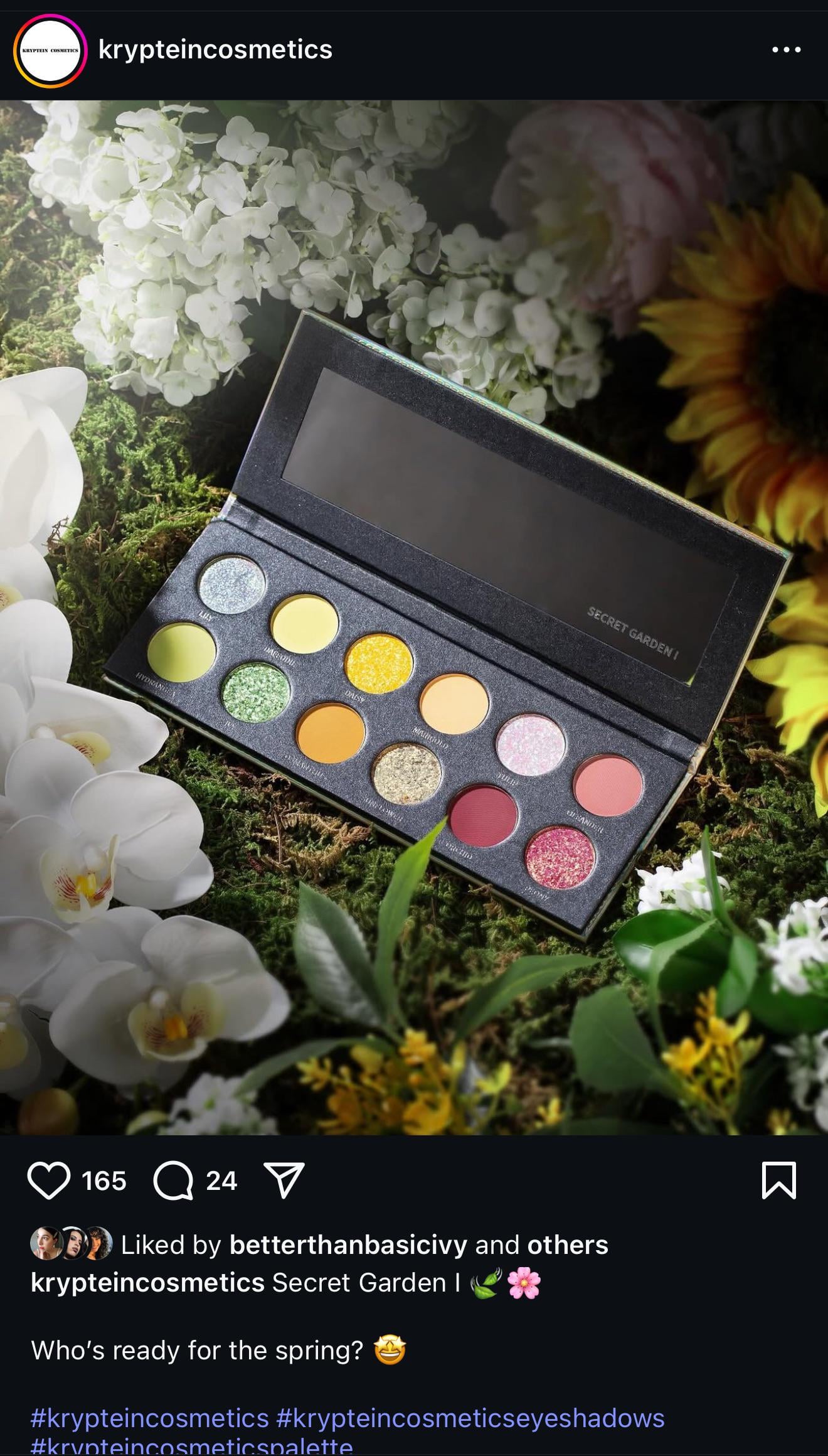 Kryptein Cosmetics Secret Garden Palette – COSMESTIC.COM ~ Beauty ...