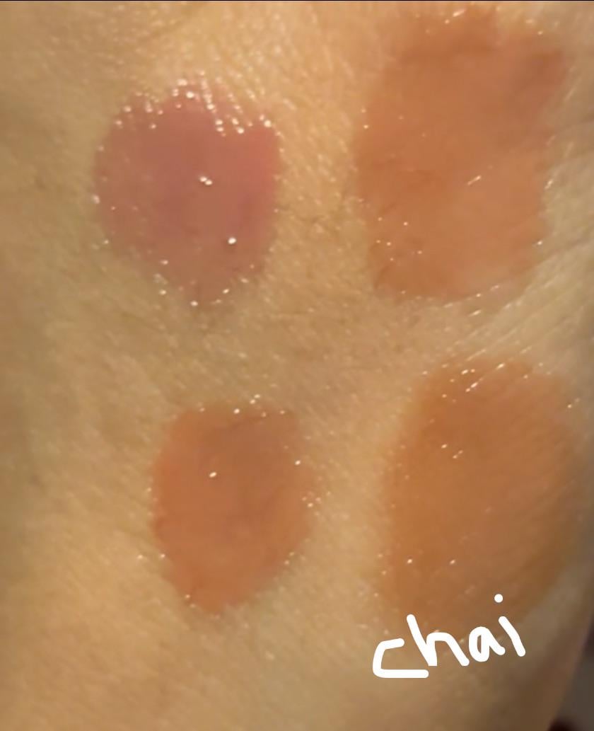 Comparing pomelo skin romand and hince glow tint in shade chai ...