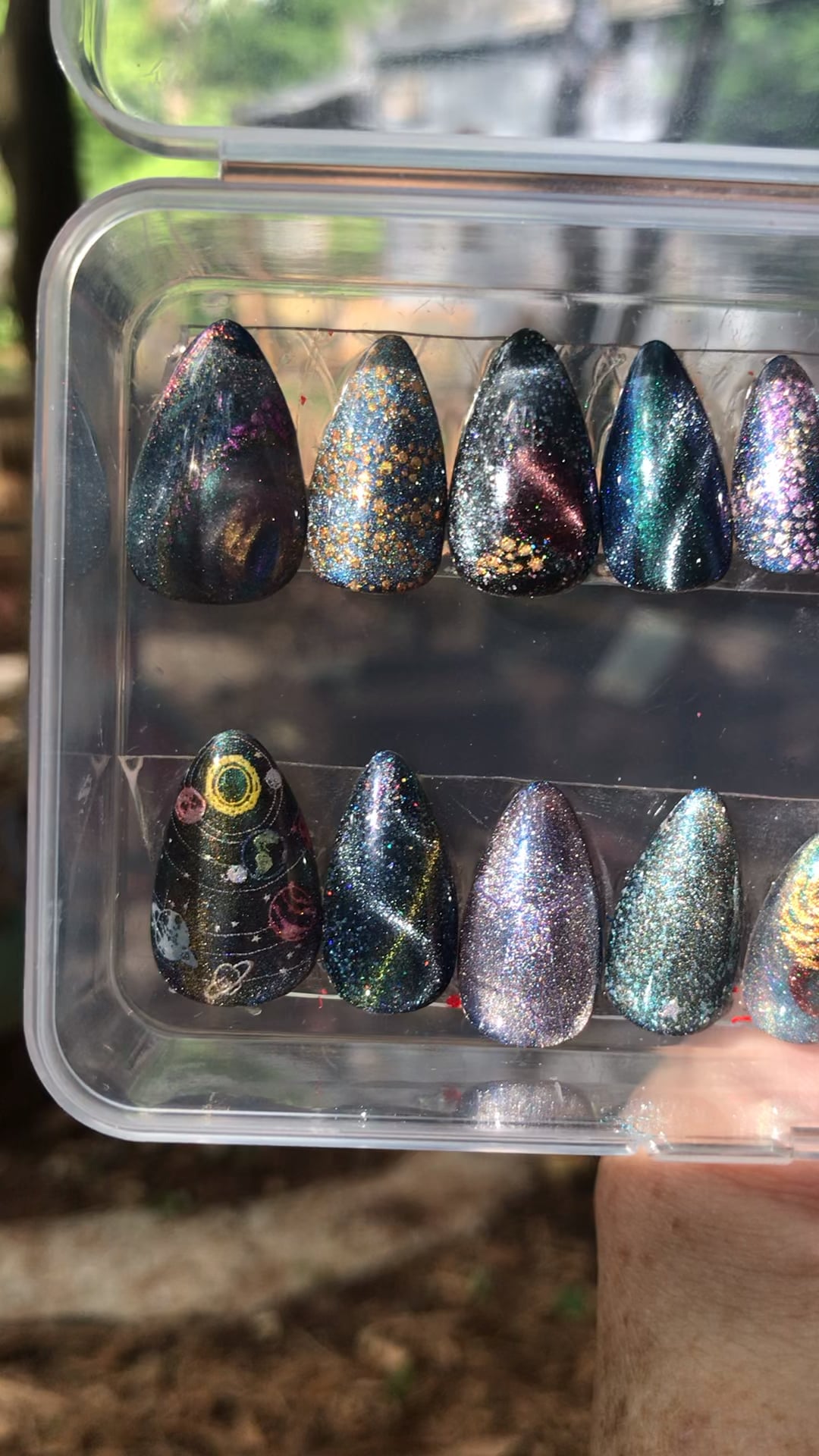 Magnetic gel space set video to show the alien abduction nail better ...