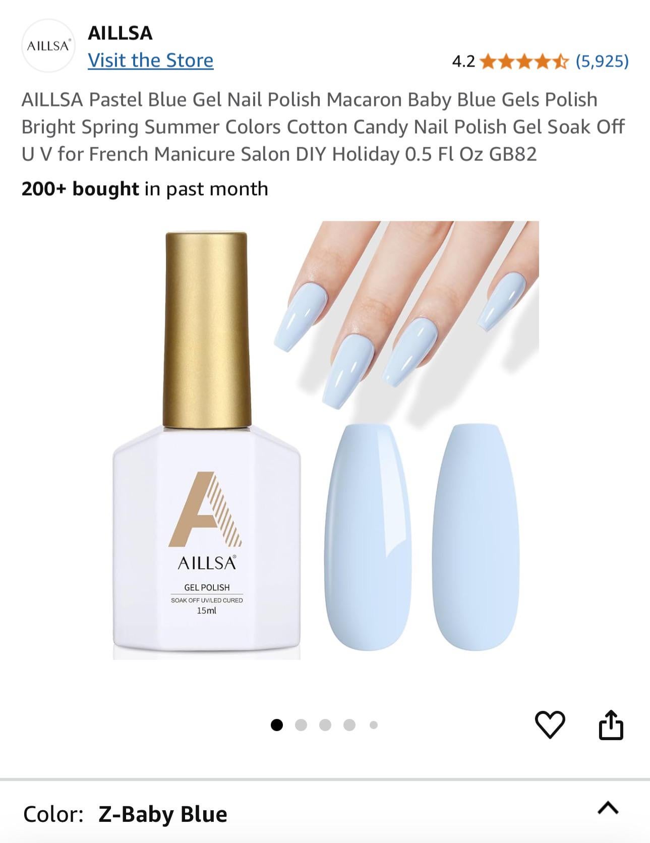 ISO true baby blue polish similar to this, but non-gel? – COSMESTIC.COM ...