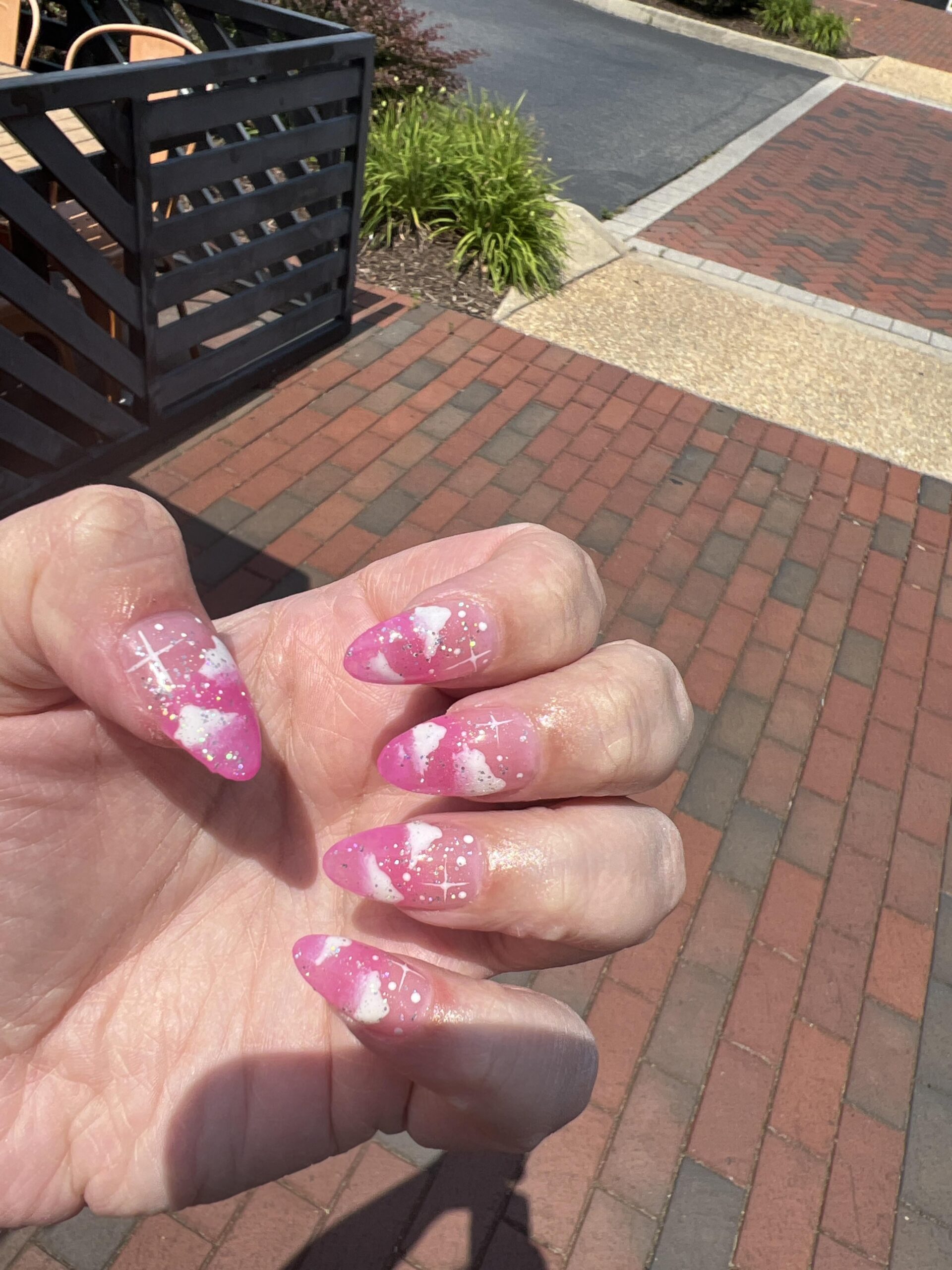 Set from last summer that i might have my new tech redo(Gel x free hand ...