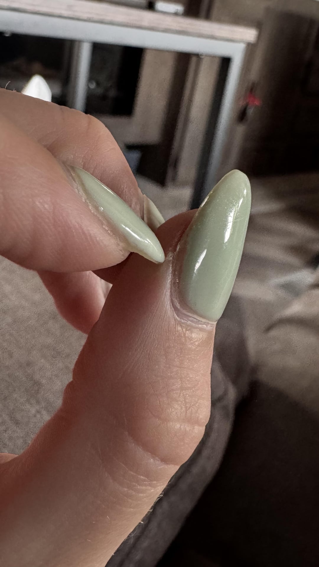 Should the edges of my acrylic look like this? Done in a salon. This is ...