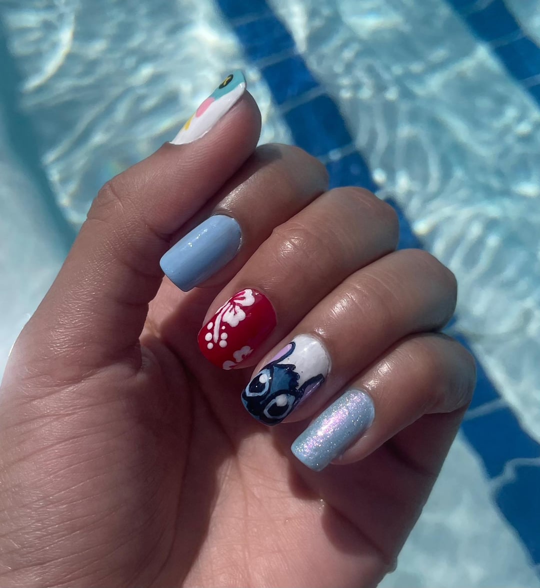Stitch and Angel nails - COSMESTIC.COM ~ Beauty, Makup, and Cosmetics