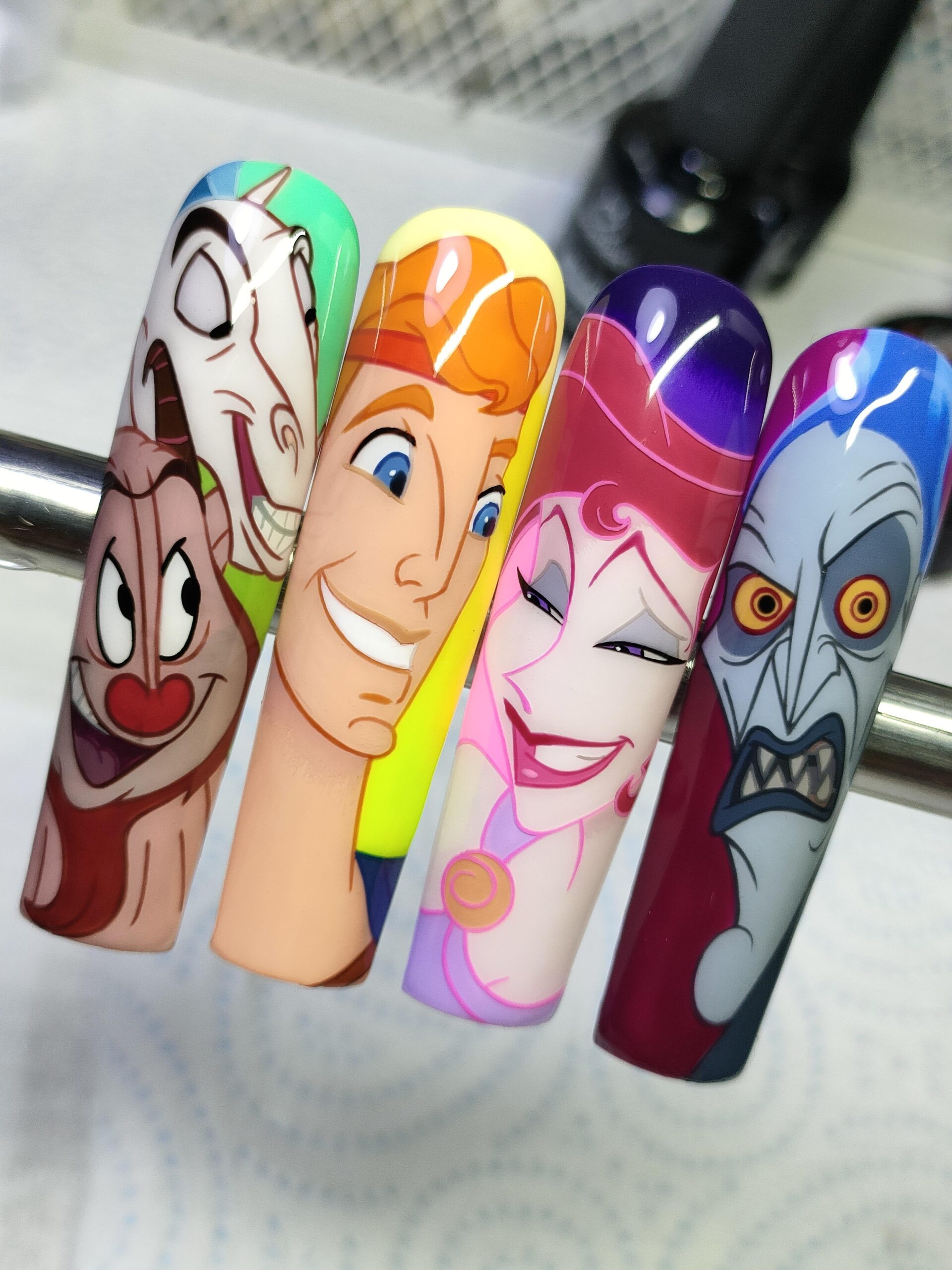 Finished painting the Hercules nail set! Will definitely paint more ...
